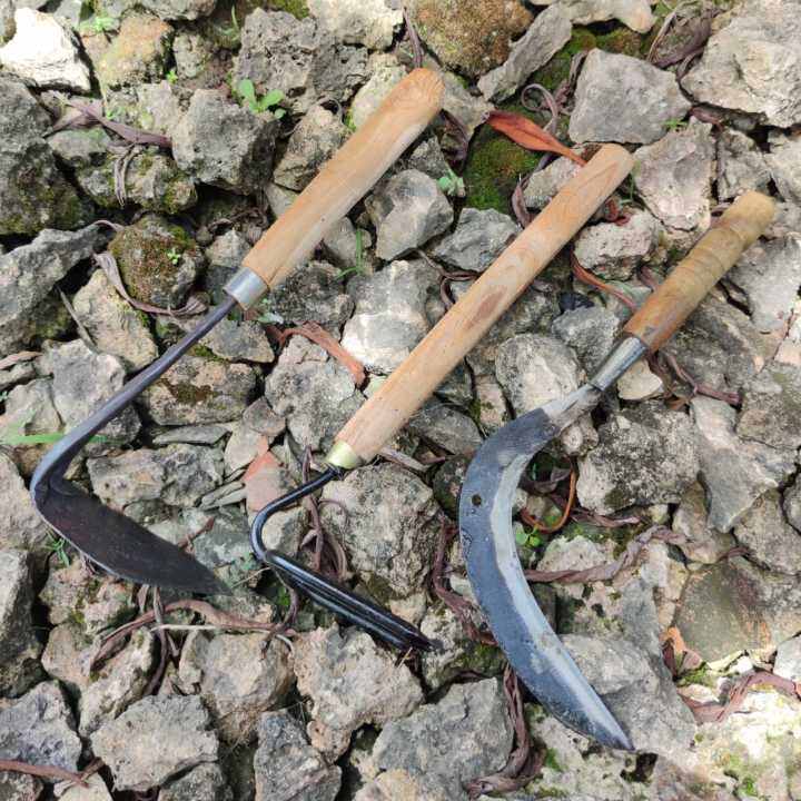 (ISI 3 PCS) Paket Murah Garukan Sampah , Gatul Dan Sabit - Garon Gatol ...