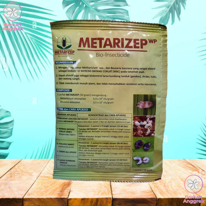 Metarizep 50 Gram Obat Hama Uret Tanah dan Ulat Tanah | Lazada Indonesia