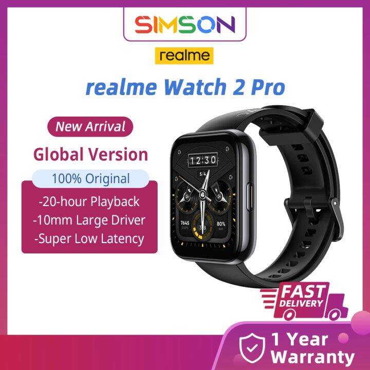 Realme Watch 2 Watch 2 Pro Smartwatch 1.75 Inches Large Color Display ...