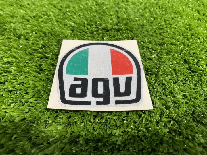 สติ๊กเกอร์ AGV (ขนาด6x5.9cm) จำนวน 1ใบ งานตัดสะท้อนแสง 3M | Lazada.co.th