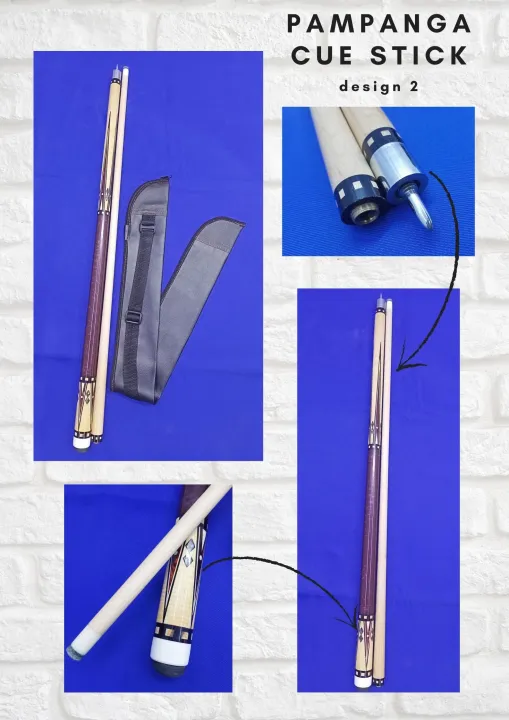 1 PC. PAMPANGA BILLIARD CUE STICK DESIGN 2/Tako ng Bilyaran/With Free ...