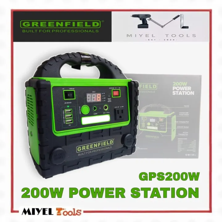 GREENFIELD Power Station 200Watts (GPS200W) | Lazada PH