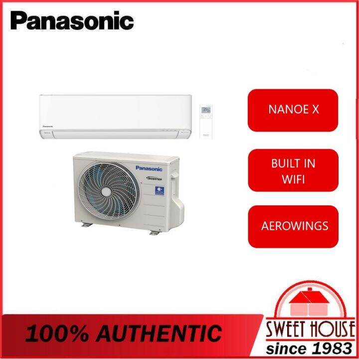 Panasonic 1.5HP X-Premium Inverter R32 Aero Series Aircond CS-XU13ZKH | Lazada