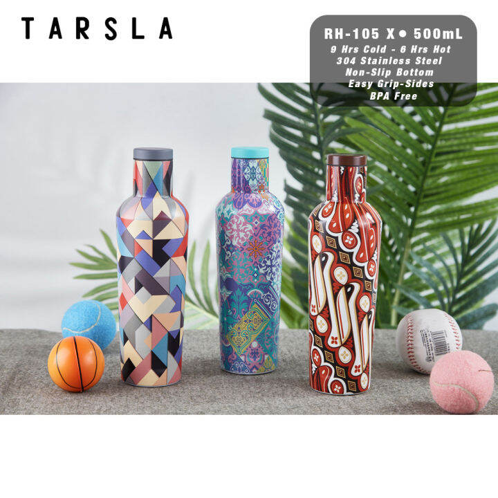 Tarsla Botol Minum RH-105 Tumbler Motif Batik Modern Pattern 500 ML ...