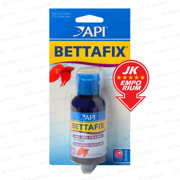 API Bettafix 50ml Betta Fix Treats Wounds Ulcers Mouth Fungus Fin Tail ...