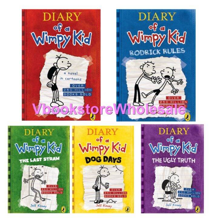 DIARY OF A WIMPY KID STORYBOOK SERIES (1,2,3,4,5) @JEFF KINNEY | Lazada