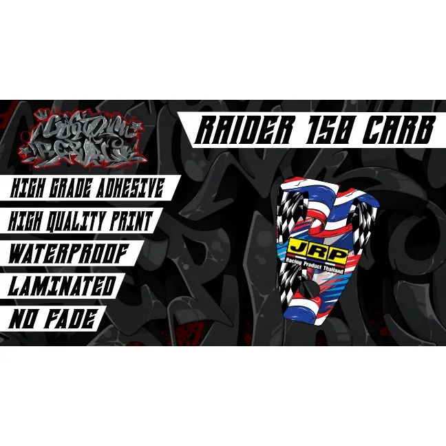 sticker for motorcycle waterproof set Raider 150 Carb Gas Tank Sticker ...