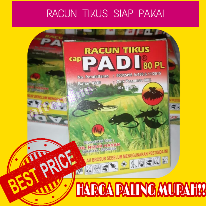 Racun Tikus Cap Padi | Lazada Indonesia