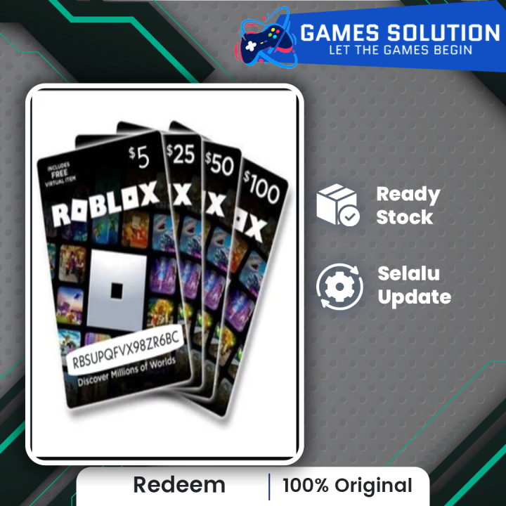 robuxs roblox card code | Lazada Indonesia