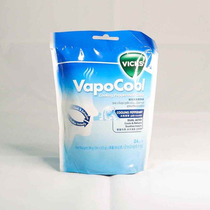 Vicks Vapocool Cooling Peppermint Candy 24's | Lazada PH