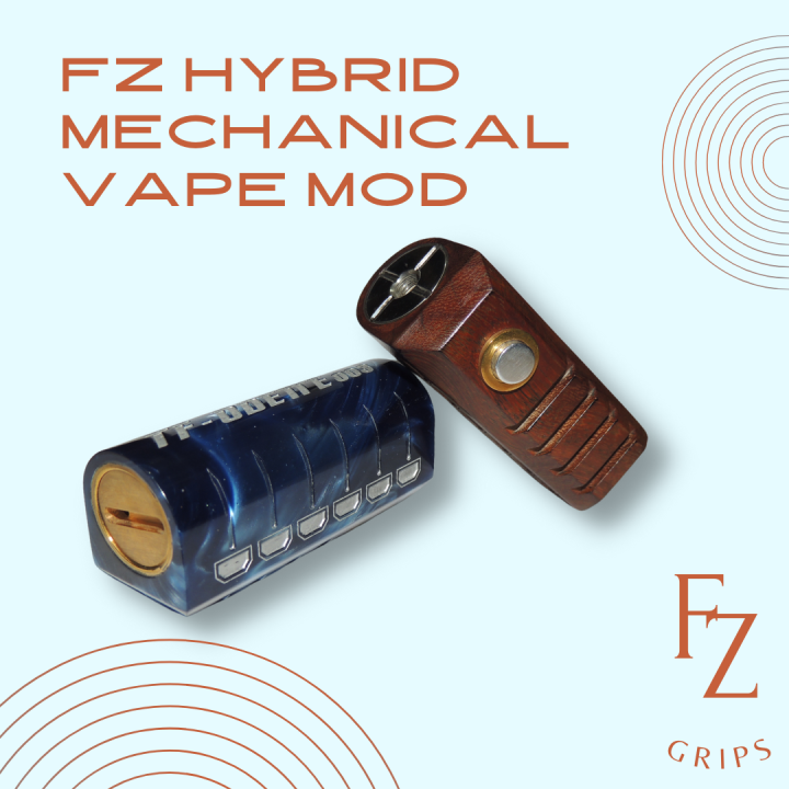 FZ Hybrid Mechanical Vape Mod Wood and Resin Customizable Name ...