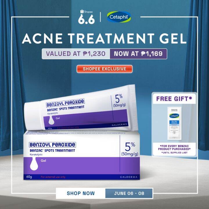 Benzoyl Peroxide Spots Treatment Gel 5 60gm [anti Acne Pimple Cream