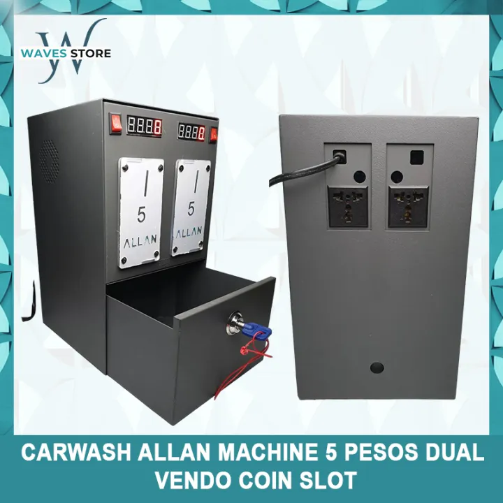Carwash Allan Machine 5 pesos Dual Vendo Coin Slot adustable time 1 ...