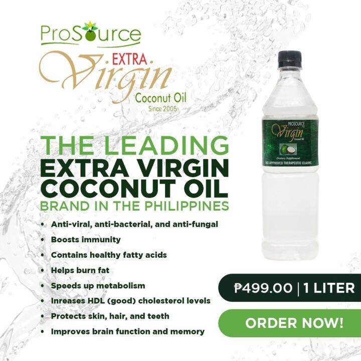 ProSource VCO Extra Virgin Coconut Oil 1 Liter | Lazada PH