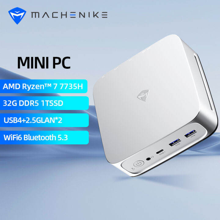 Machenike Mini PC AMD Ryzen7 7735H 16G DDR5 RAM 512G SSD PCIE4.0 WiFi6 ...