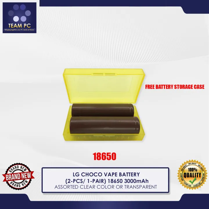 LG CHOCO VAPE BATTERY (2-PCS/ 1-PAIR) 18650 3000mAh, with FREE BATTERY ...