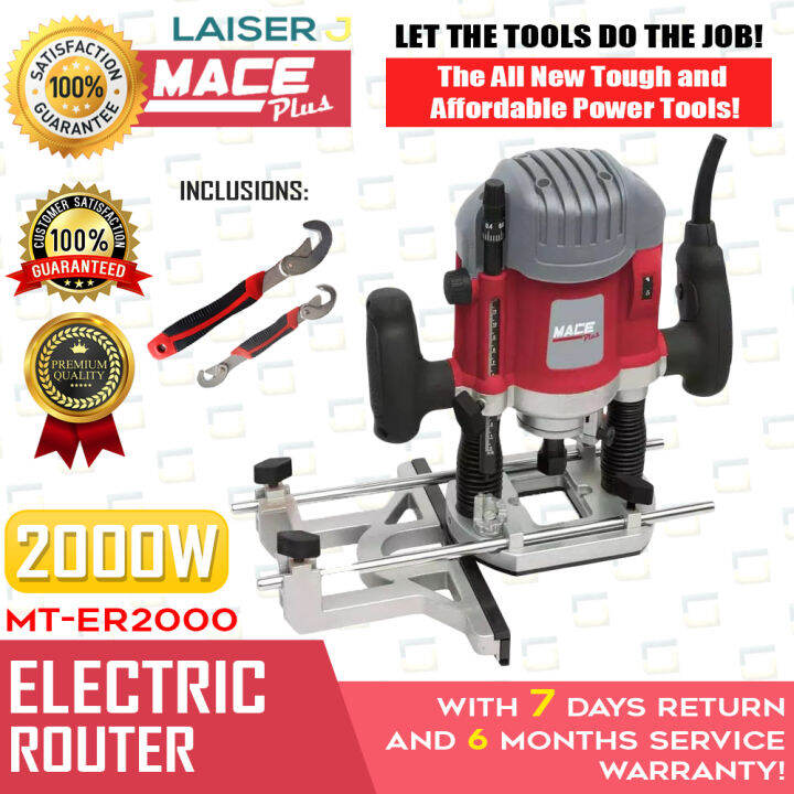 Mace Plus Electric Router 2000W 12MM MT-ER2000 +Snap & Grip •100% ...