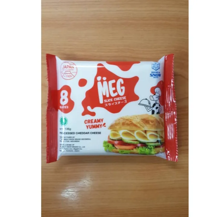 Meg Cheddar Slice Cheese 8 slices/20 slices (Meg Keping Keju) | Lazada