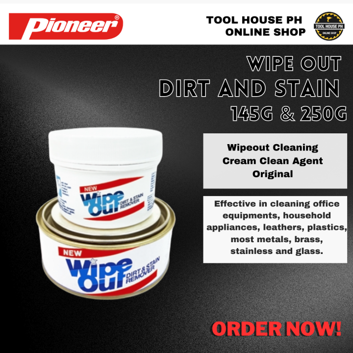 Wipe Out Dirt & Stain Remover 145g or 250g Wipeout Cleaning Cream Clean ...