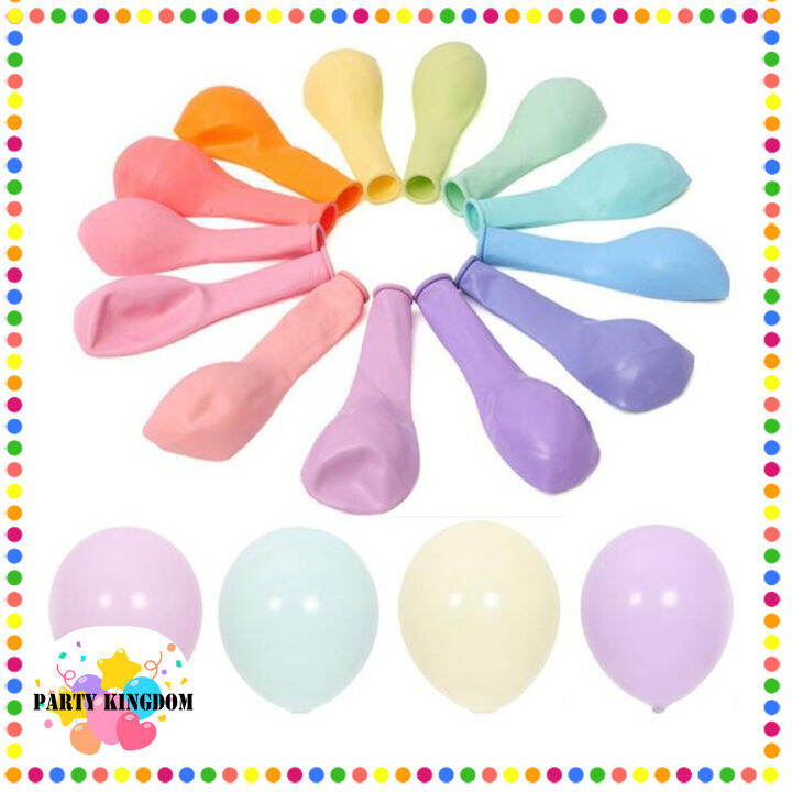 Party Kingdom 25pcs 5 inches macaron balloon pastel balloon | Lazada PH