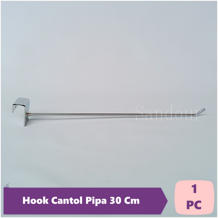Single Hook Pipa Kotak 30 Cm Stik Besi Display Gantungan Aksesoris ...