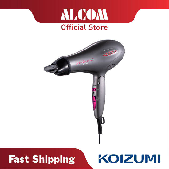 KOIZUMI KHD-9910/SH-GY Ion Balance Hair Dryer with Ion Balance Technology & Adjustable Air ...