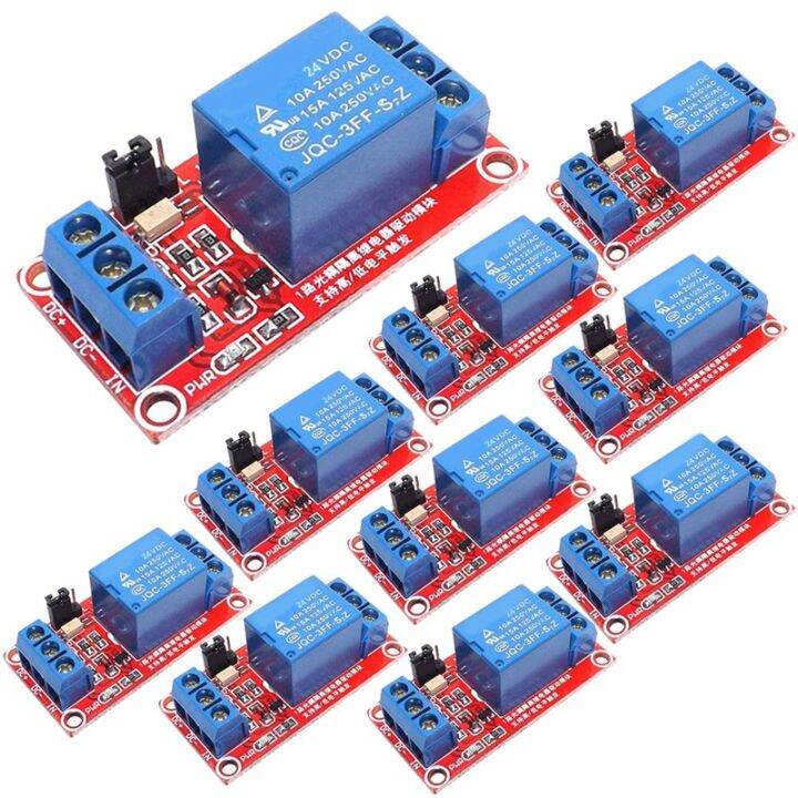 10PCS Relay Module with Optocoupler High or Low Level Trigger Expansion ...