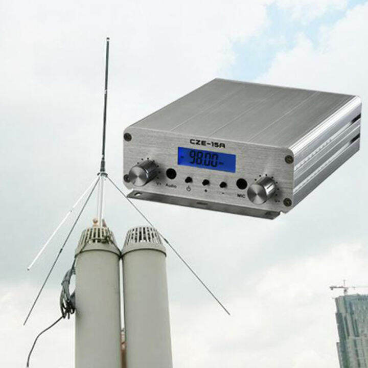 [JINXING] 3W/15W Stereo Audio FM Transmitter Mini Radio Broadcast PLL ...