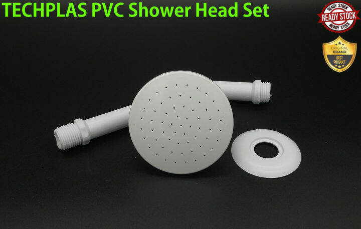 4 INCH TECHPLAS PVC SHOWER HEAD SET | SHOWER ROSE HEAD | PLASTIC SHOWER ...