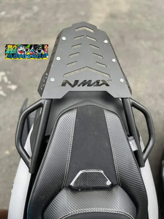 Red Moto Shield NMAX V2 Honda ADV 150 Top Box Bracket w Grab Bar ...