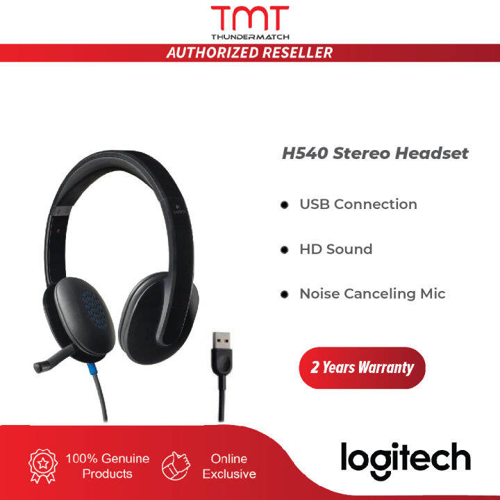 Logitech H540 USB Headset Black | Lazada