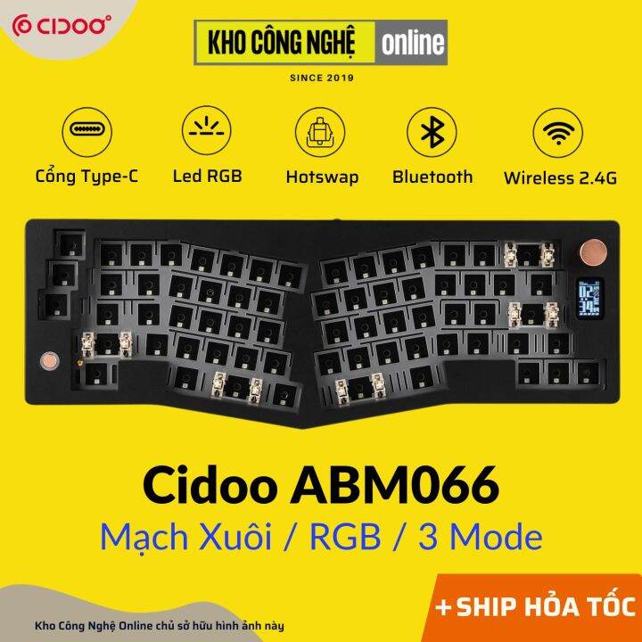 Kit Cidoo ABM066 - Kit Bàn phím cơ Cidoo ABM066 Plus 3 mode, Màn Hình ...