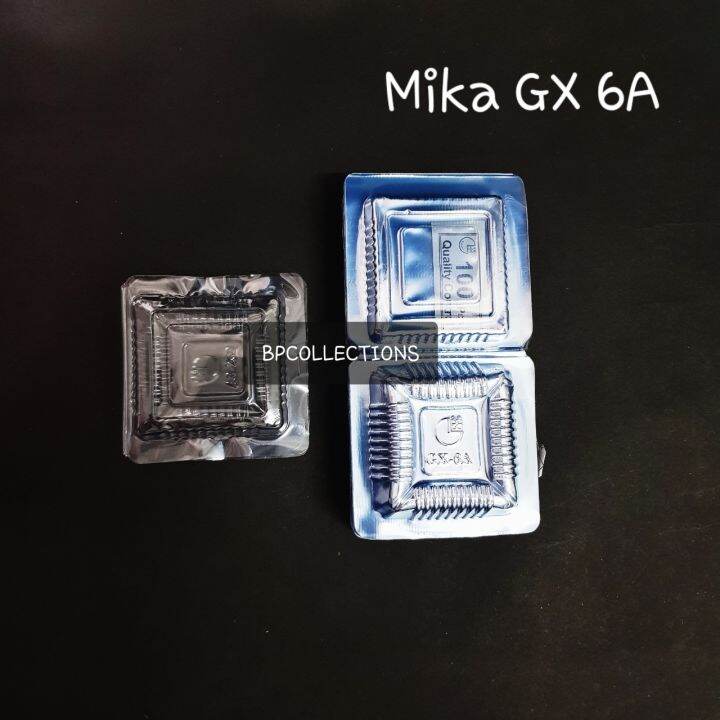 1 PAK 100pcs Mika Box Gx6 Gx6a Gosyen mika plastik bening untuk Kue dan ...