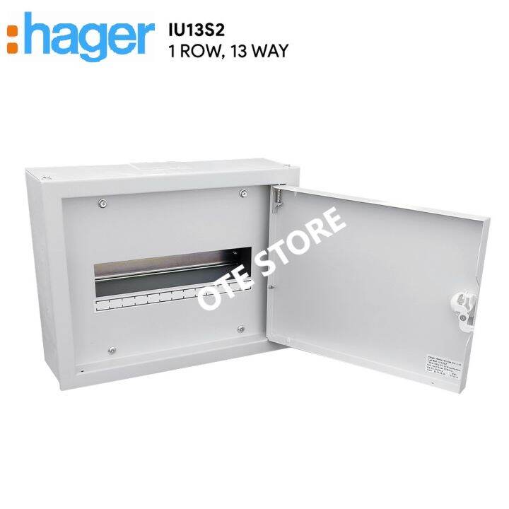 HAGER IU13S 13WAY IP41 METAL DISTRIBUTION BOARD | Lazada