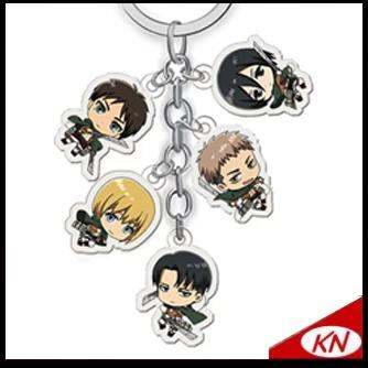 ️ KN Attack on Titan keychain mobile phone charm key chain key ring ...