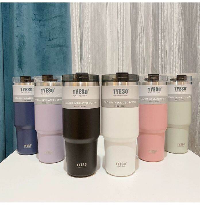 แก้วเก็บอุณหภุมิ TYESO ขนาด 900 ML (30oz) | Lazada.co.th