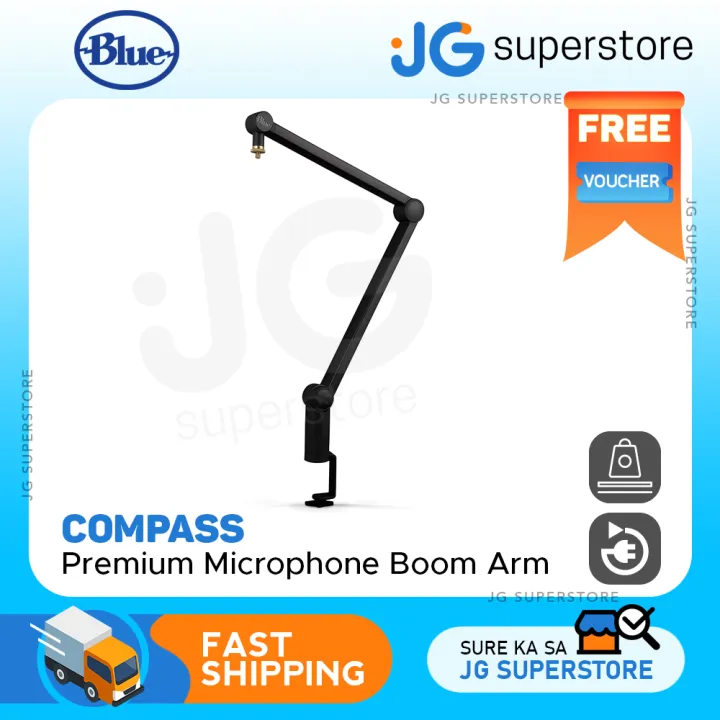 Blue Compass Premium Microphone Boom Arm 1-kg Load Capacity 32-inches ...