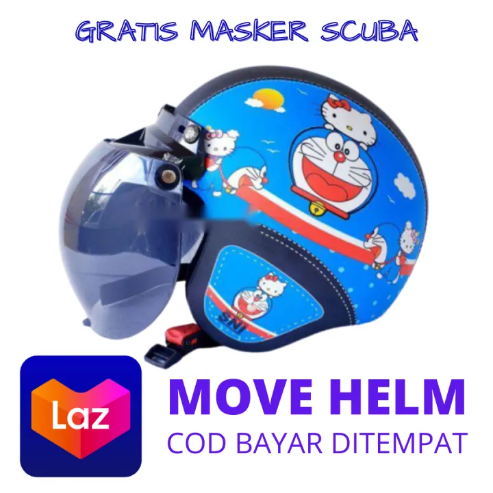 Helm Bogo Anak Laki laki Perempuan Umur 10 tahun sampai 12 tahun SNI ...