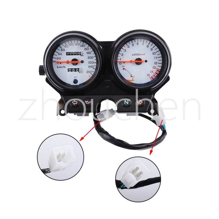 Motorcycle Tachometer Speedometer Speedo Meter Gauge For HONDA CB600 ...