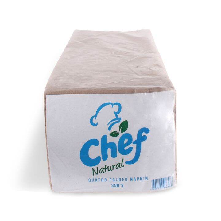 Chef Natural Value Quarter Folded Table Napkin 1 Ply 1 Pack Brown belt ...