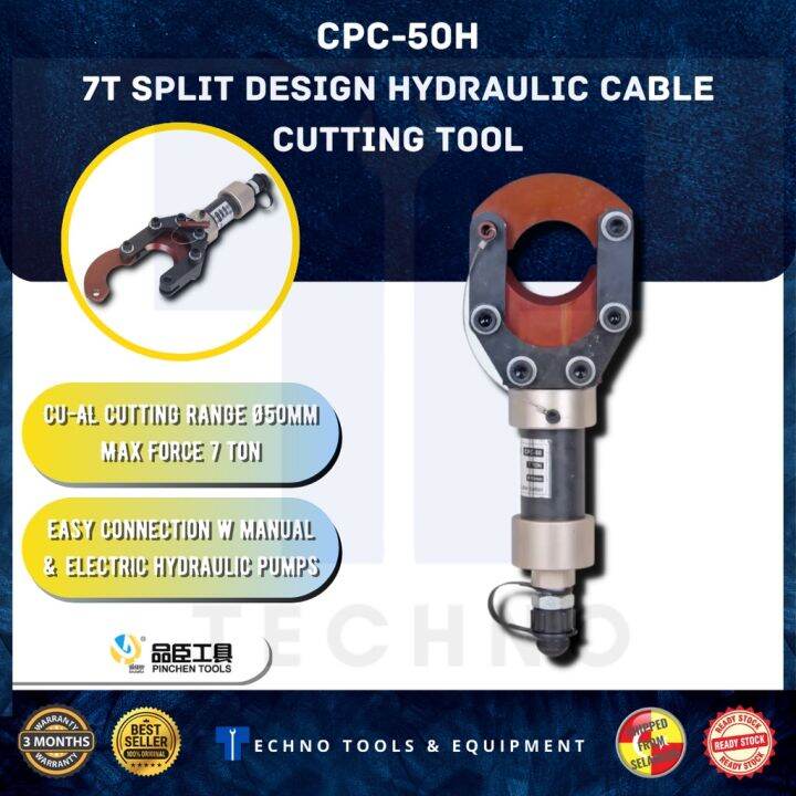 CPC-50H - 100H / 7-12Ton Split Design Hydraulic Cable Cutting Tool for ...