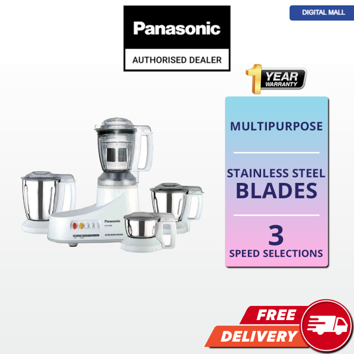 PANASONIC MX-AC400 Mixer Grinder 1000W 4 Jars MX-AC400TSK Fruit Pusher ...