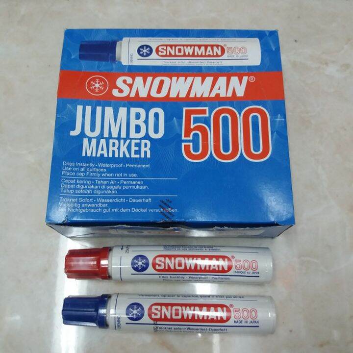 Spidol Permanent Snowman Jumbo 500 | Lazada Indonesia