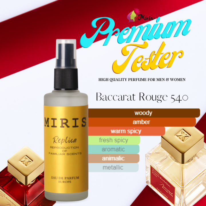 Miris Premium Tester Bacarrat Rouge 540 85ml EDP Perfume High Quality ...