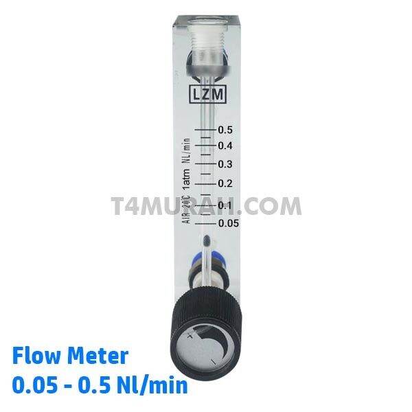 Rotameter Udara Flow Meter 0.05-0.5 nl/min Regulator Oksigen | Lazada ...