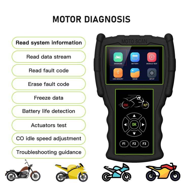 Professional Motorcycle Diagnostic Tool For Kawasaki Yamaha Suzuki ...
