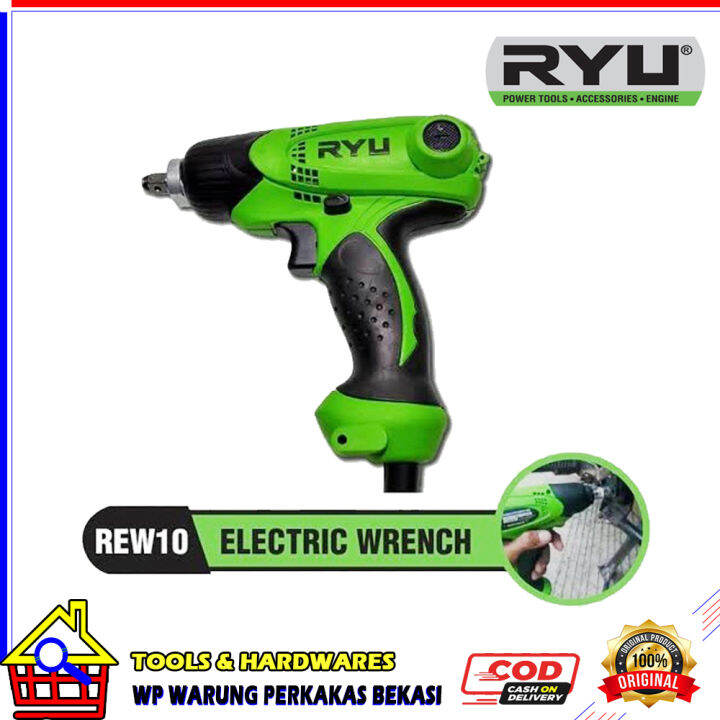 TEKIRO RYU REW10 Mesin Electric Impact Wrench Listrik Chuck 10 mm 3/8 ...