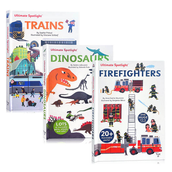 หนังสือ Ultimate Spotlight Trains Dinosaurs Firefighters Board Book ...