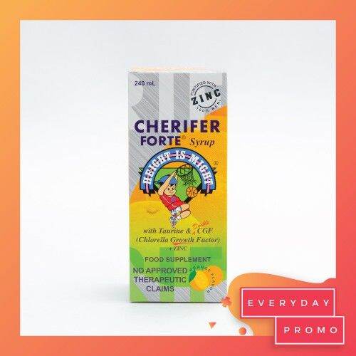 Cherifer Forte Syrup Taurine & CGF + ZINC 240ml | Lazada PH