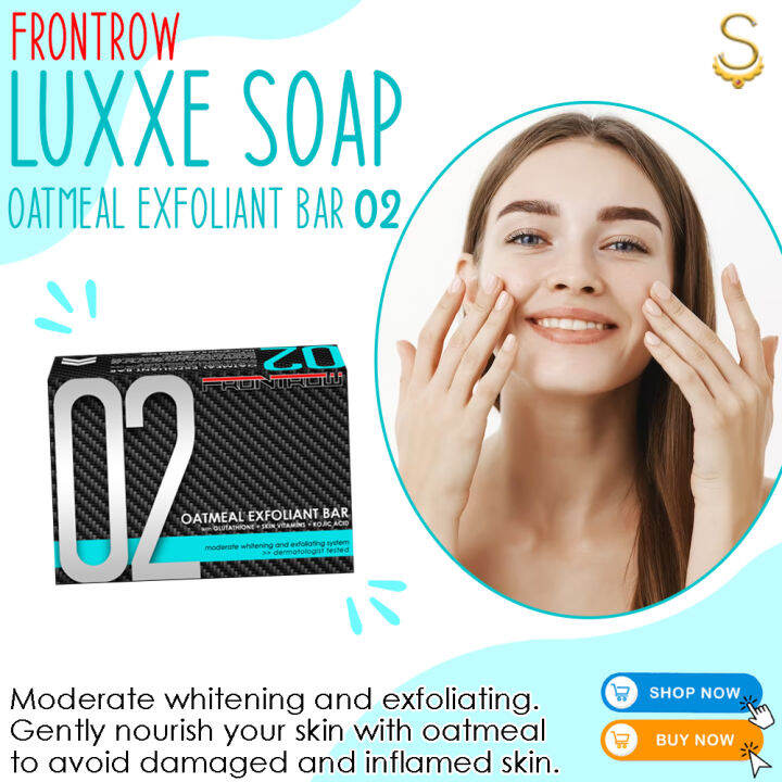 Frontrow LUXXE 02 Soap Oatmeal Exfoliant Bar 135g With Glutathione ...